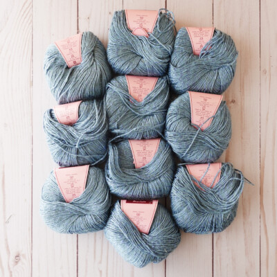 Louisa Harding Merletto ~ Lot of 10 ~ #8 Blue ~ Linen Blend ~ Subtle ...