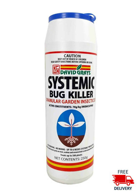 Systemic Bug Killer 250g David Grays Aphids Beetle Pest Insecticide | eBay
