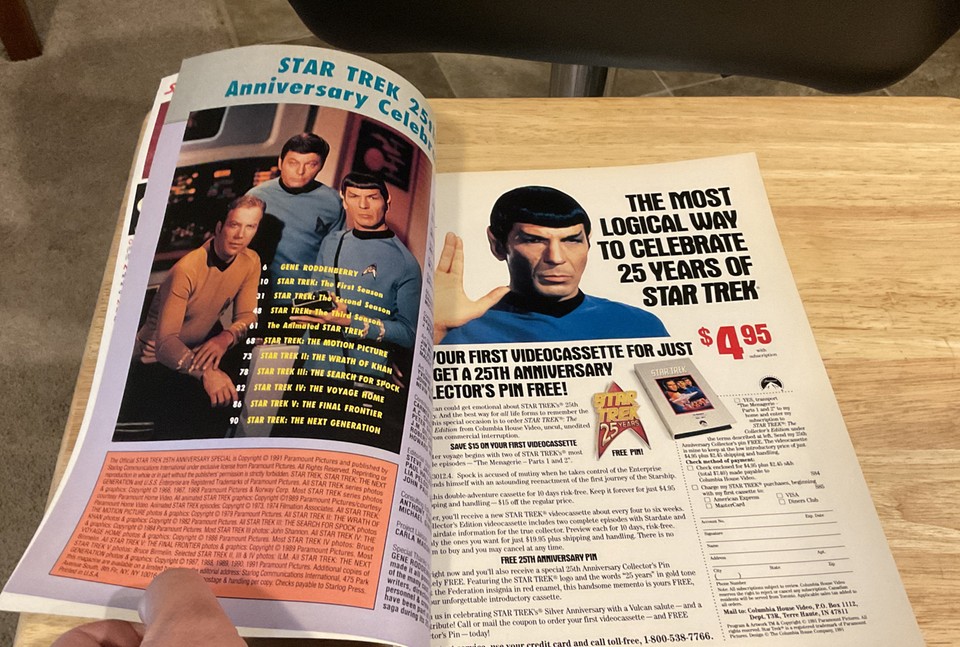 STAR TREK 25th Anniversary SPECIAL by Starlog 1991 Official Collector’s ...