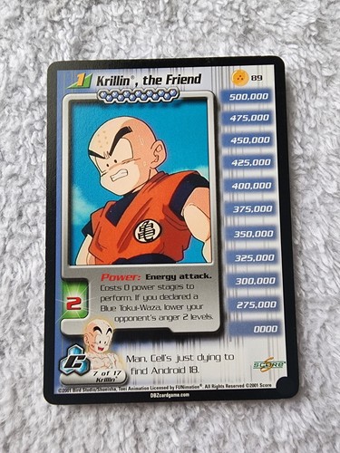 DBZ Dragon Ball Z Krillin, The Friend 89 CCG Unlimited Cell Saga MP | eBay