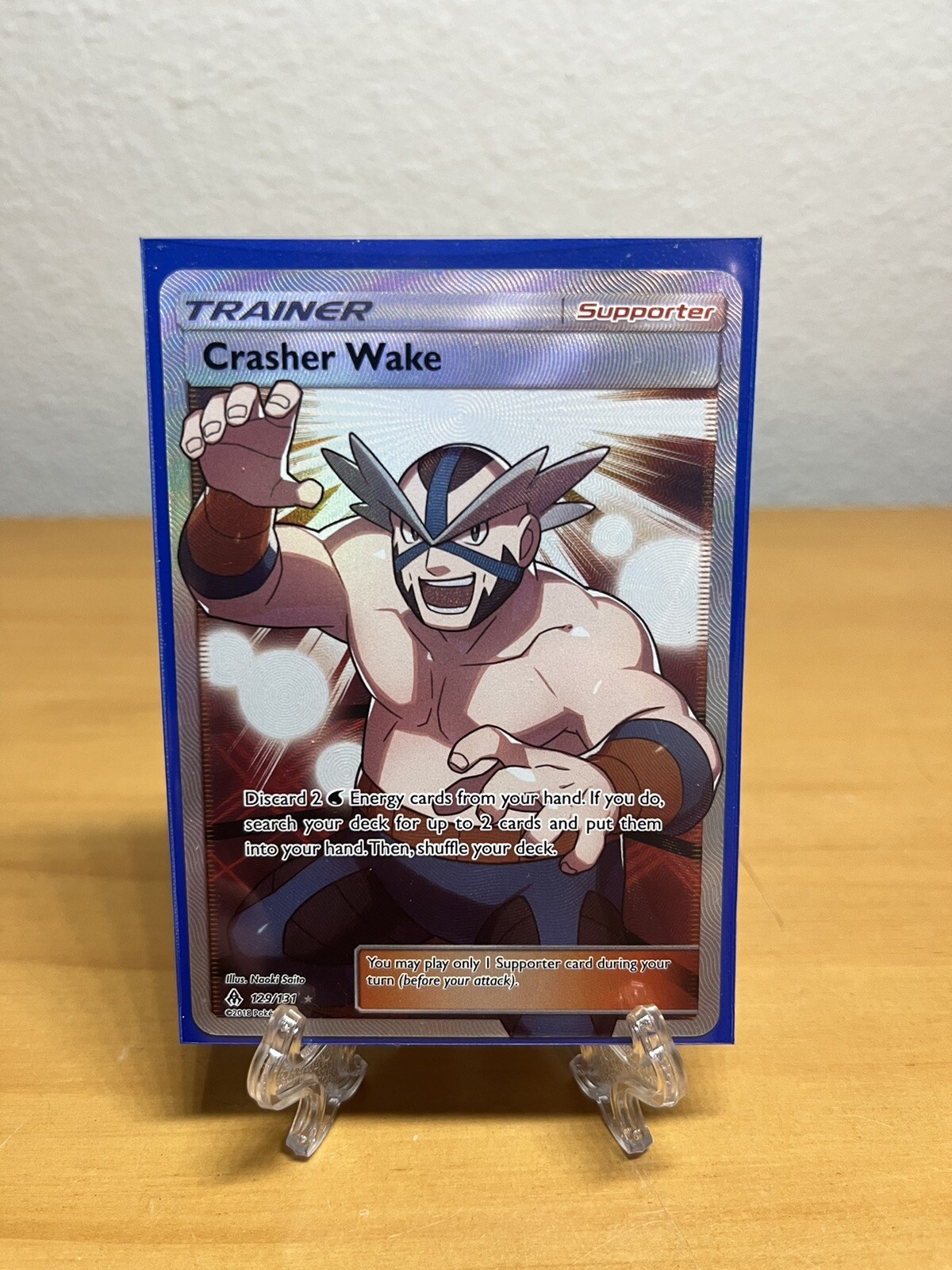 Pokémon TCG Crasher Wake Forbidden Light 129/131 Holo Full Art for sale ...