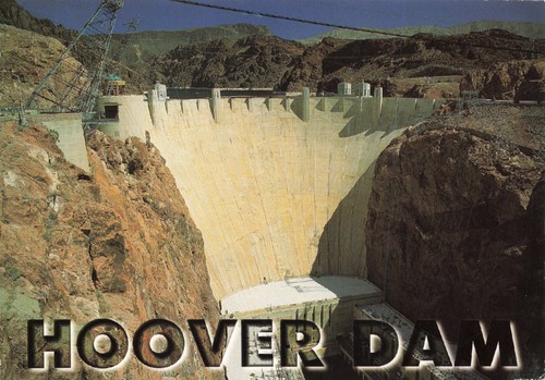 Postcard Hoover Dam NV AZ Las Vegas Lake Mead Colorado River Completed ...