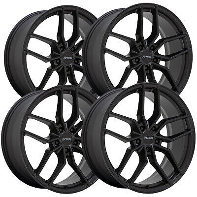 (Set of 4) Petrol P5C 19x8 5x112 +40mm Matte Black Wheels Rims 19" Inch ...