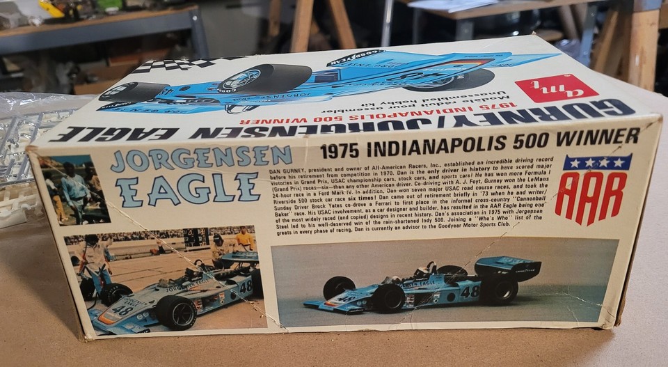 Gurney AAR JORGENSEN EAGLE Indy 500 WINNER AMT Model Kit 1/25 Bobby ...