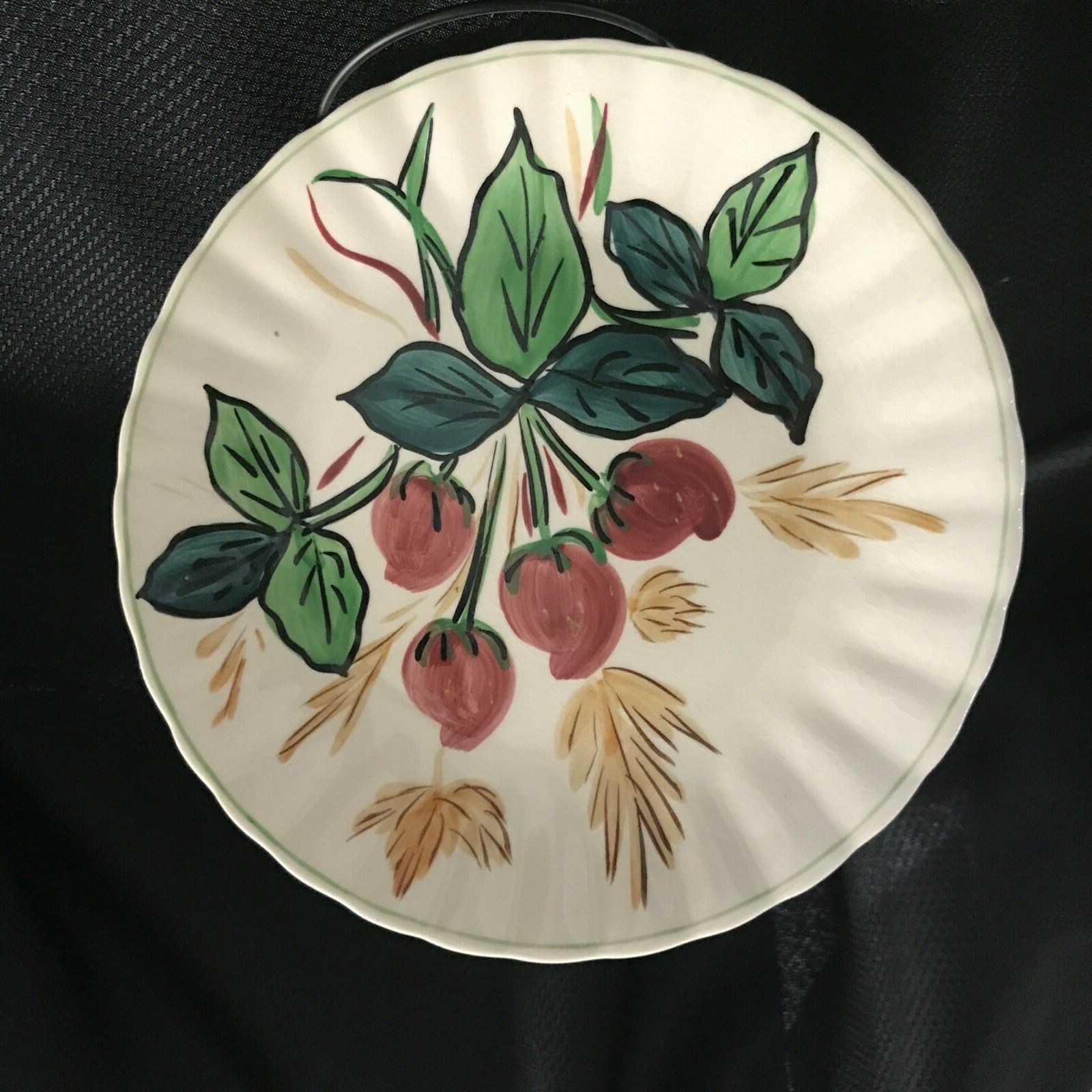 Blue Ridge/Southern Potteries Plate STRAWBERRY PATCH, part of Jubilee ...