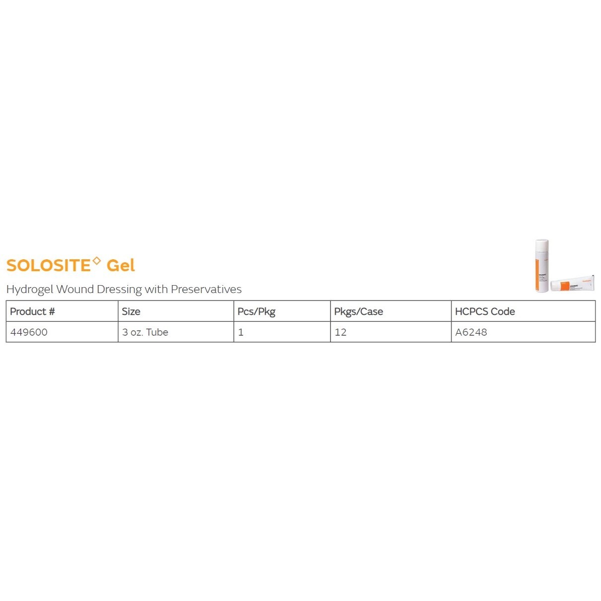 Solosite Hydrogel Wound Dressing by Smith & Nephew, 3 oz Tubes - Box of ...