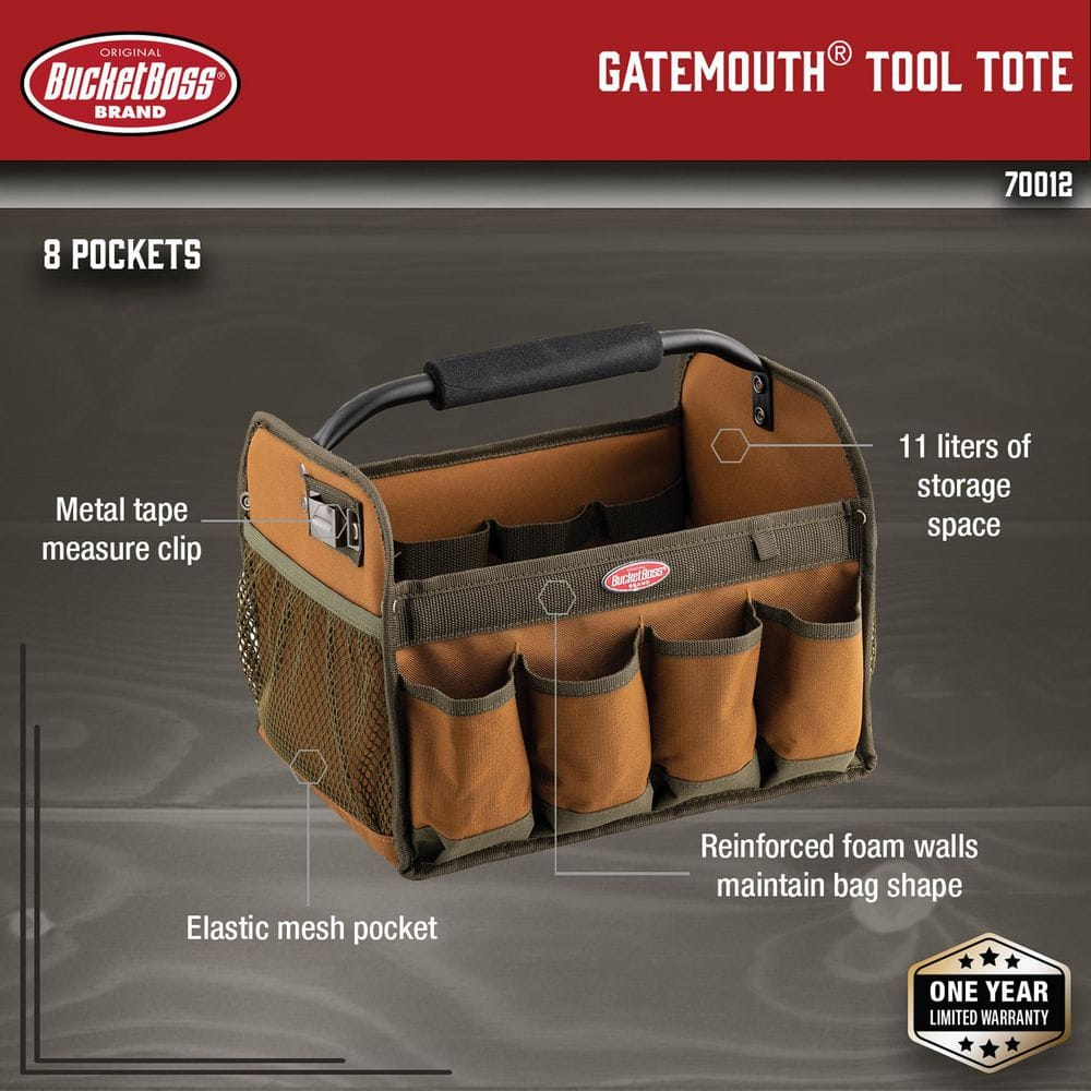 12 In. Open Top Tool Tote Bag | eBay