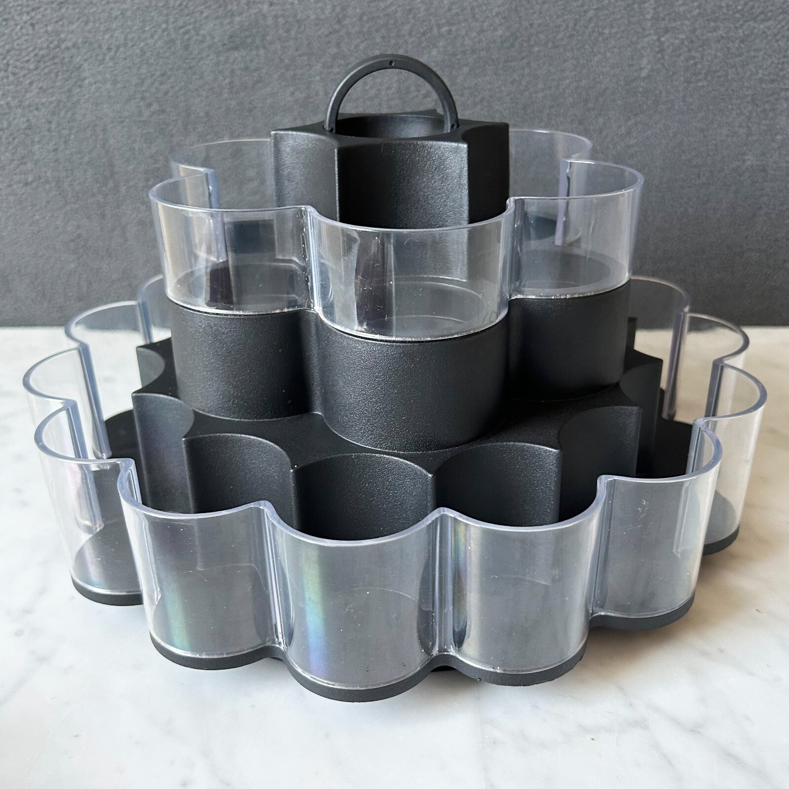 Pampered Chef Turn About Rotating Spice Rack 21 Slot Carousel Lazy ...