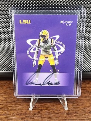 ASHTON STAMPS 2024 ONIT LSU Tigers Football On Card Nine Series AUTO #1 ...