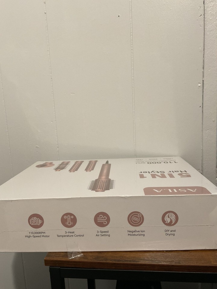 ASILA Hair Dryer Brush, 5 In 1 Professional Hot Air Styler 110000 RPM ...