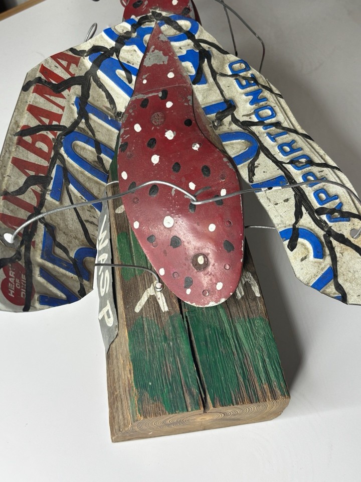 Butch Anthony, Folk Art Red Wasp Sculpture, Seale Alabama Self Taught ...