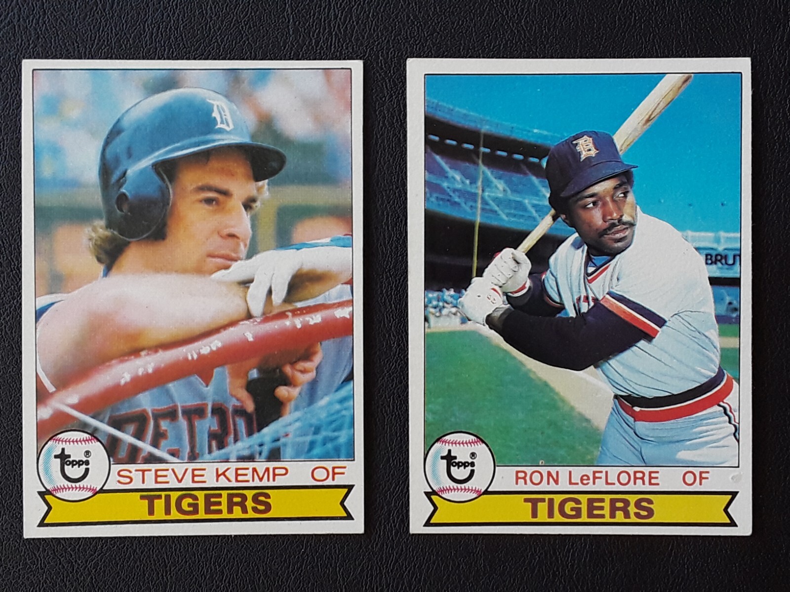 1979 Topps Steve Kemp & Ron Leflore Baseball Cards. 2 Card Lot. #196 ...