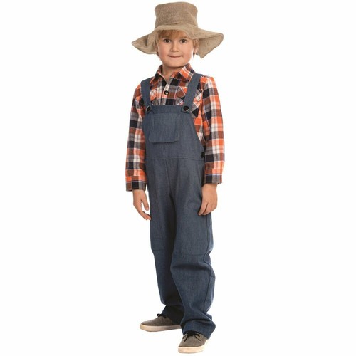 Farmer Costume For Kids - Farmers Overalls And Shirt By Dress Up ...