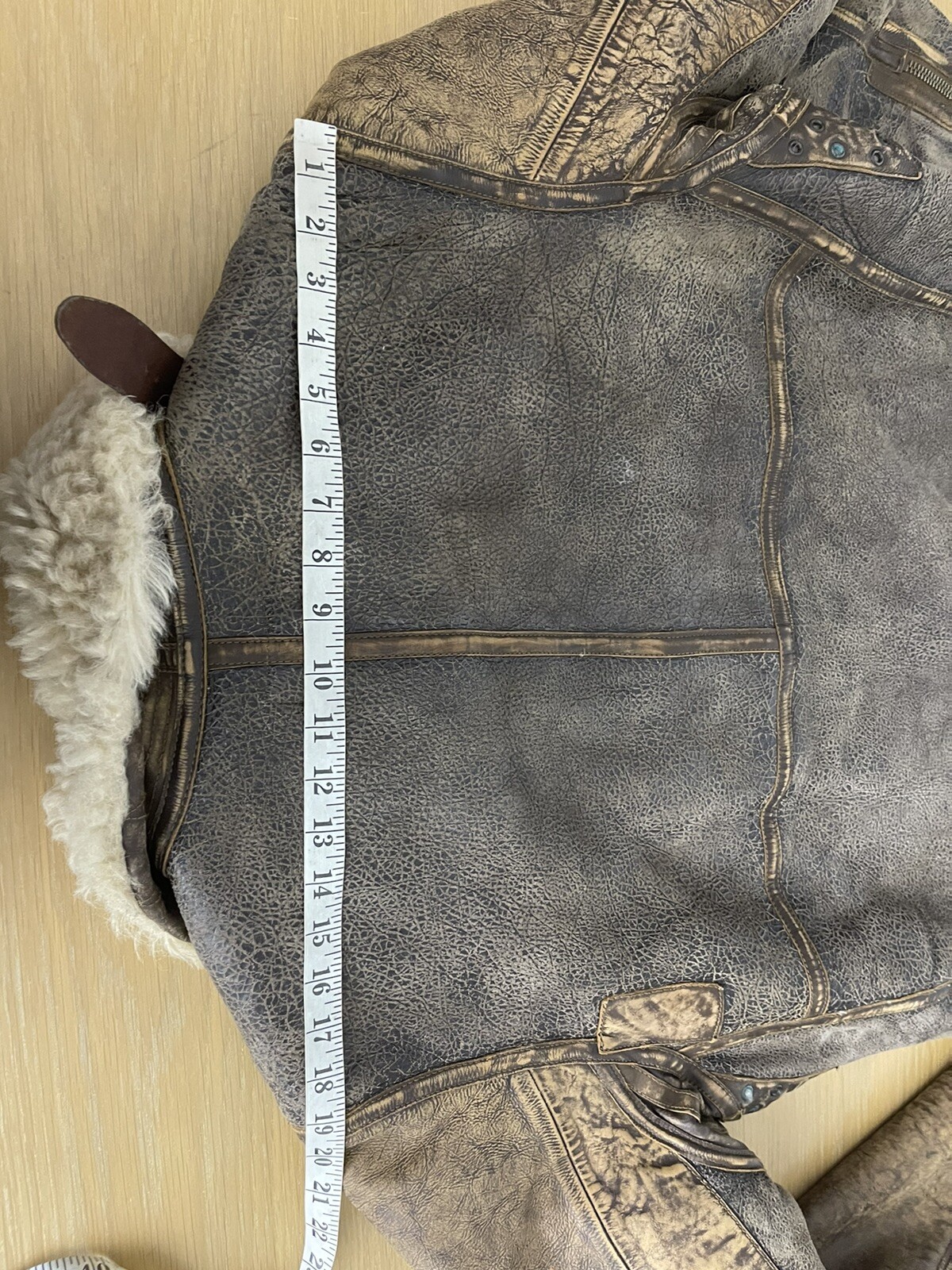 $2498 Polo Ralph Lauren X-Large Brown Shearling Bomber Jacket RRL ...