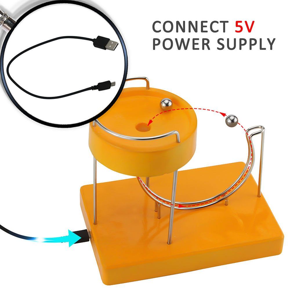 Table Toy Kinetic Art Motion Perpetual Marble Machine Infinite Jumping ...