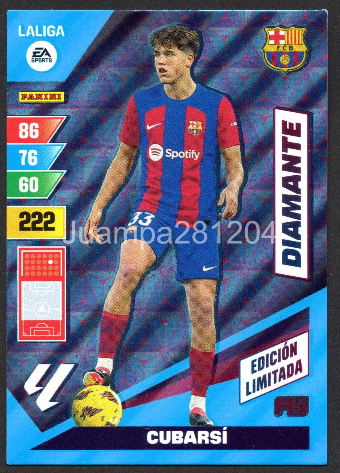 PAU CUBARSI #397 EDICION LIMITADA 2023-24 CROMO PANINI ADRENALYN LIGA ...