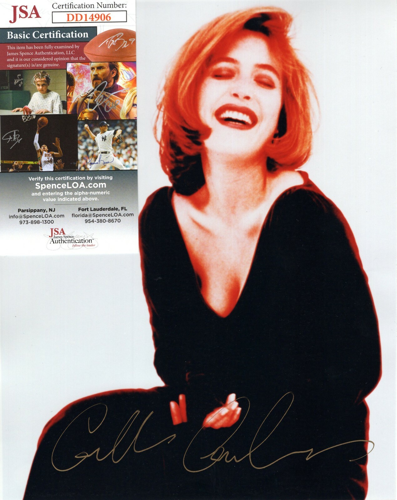 Gillian Anderson Actress Movie Star Hand Signed Autograph 8x10 Photo w ...