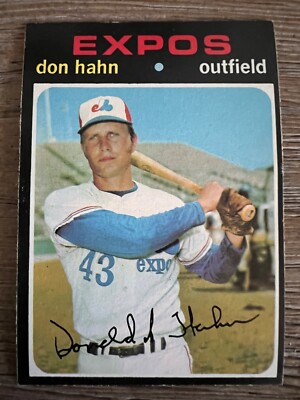 1971 Topps Baseball Card #94 Don Hahn Montreal Expos EX-EX/MT RC Rookie ...