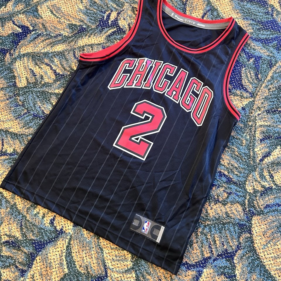 NWOT Lonzo Ball - Mens Medium Chicago Bulls Black NBA Basketball Jersey | eBay