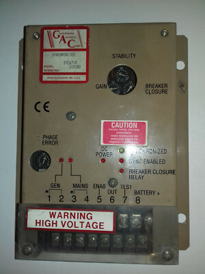 Generator Synchronizer GAC Governors SYC6714 Controller ...