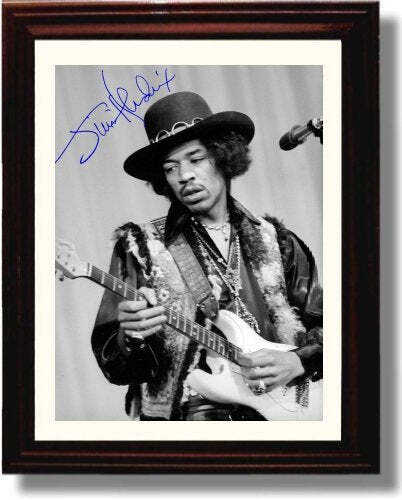 16x20 Framed Jimi Hendrix Autograph Promo Print | eBay