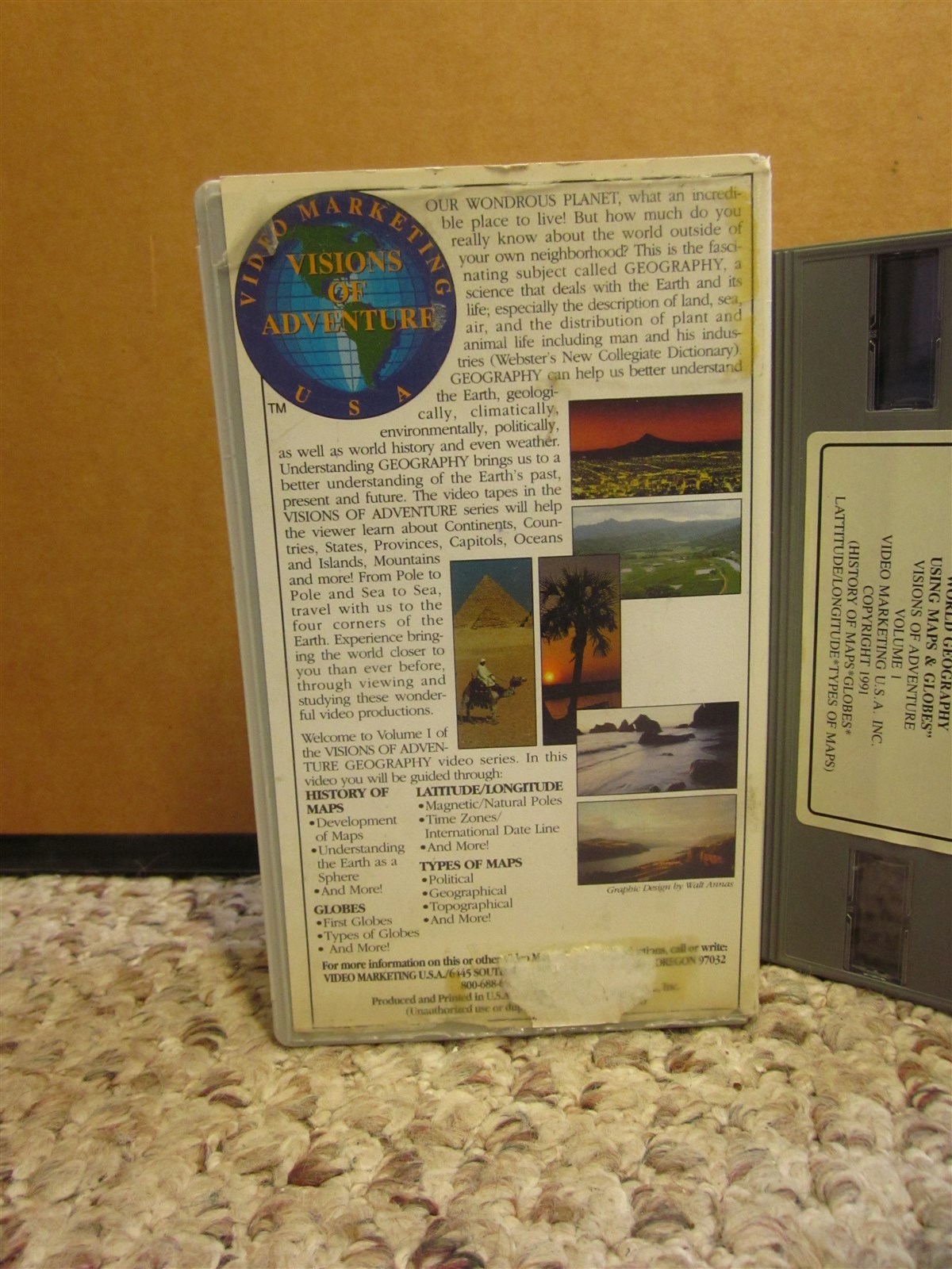 UNDERSTANDING WORLD GEOGRAPHY educational VHS Maps & Globes magnetic ...