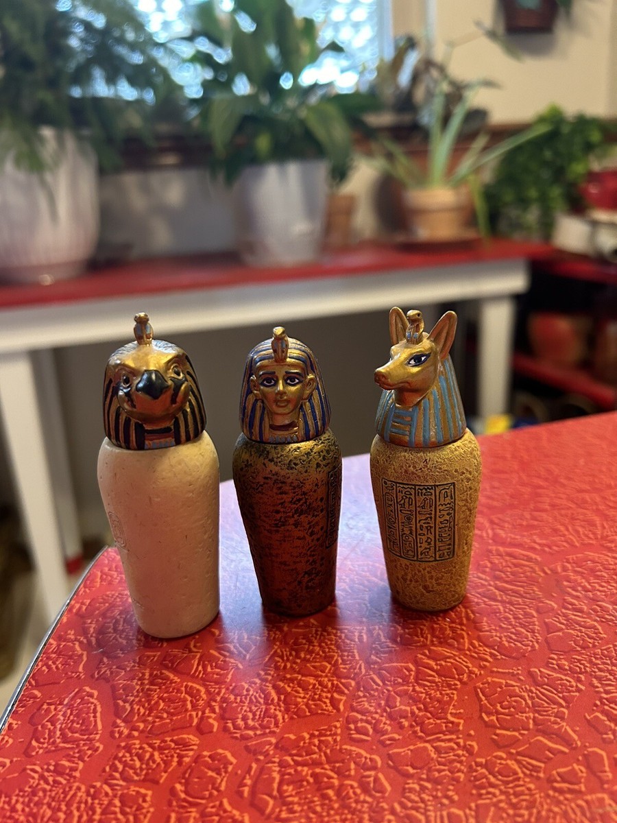 Canopic Jars Egyptian Burial Canopic Jars 4pk | Ancient Egypt | TTS