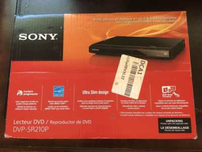 Sony DVD Player New DVP-SR210P DVPSR210P Progressive Scan DVD Player ...