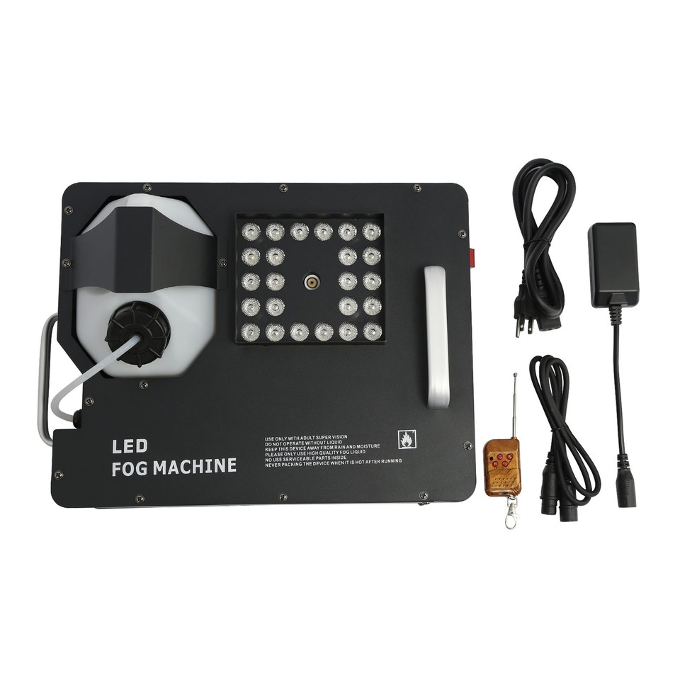 2PCS Fog Smoke Machine DMX RGB 24LED Stage Light Effect Vertical ...