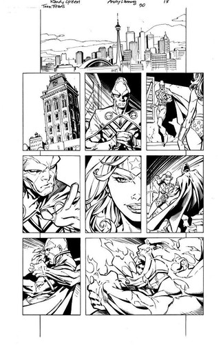 Randy Green TEEN TITANS 50 pg 13 WONDER WOMAN VS MARTIAN MANHUNTER | eBay