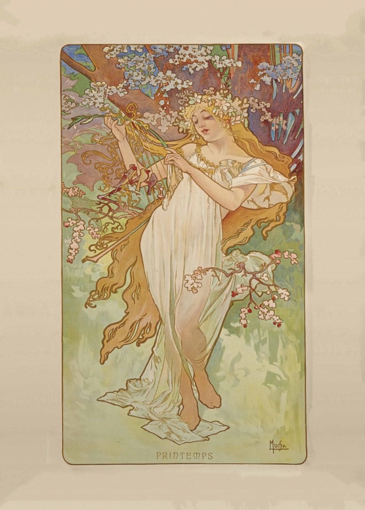 Alphonse Mucha Seasons Spring