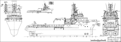 PACIFIC BUCCANEER. Bohrinselversorger. Modellbauplan M 1:66 | eBay.de
