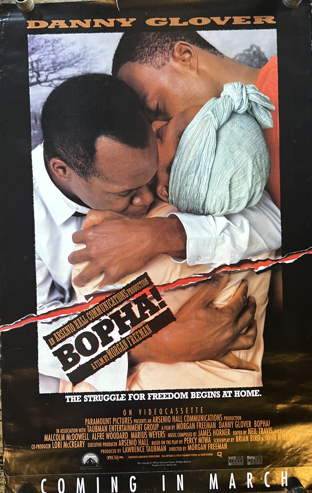 1993 Original Movie Poster 40x27 - BOPHA! - Danny Glover & Morgan Freeman | eBay