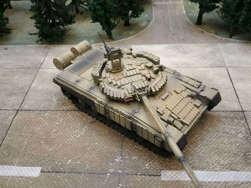 3D printed 1/72 Syria "T-72AV Main Battle Tank - Assad " Painted ...