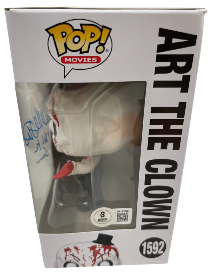David Howard Thornton Signed Art The Clown Funko 1592 Terrifier Beckett ...