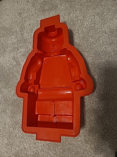 Lego Minifigure 12" Red Silicone Cake or Jello Mold Baking Pan Used ...
