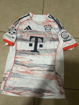 Adidas Bayern Munich Michael Olise #17 25/26 White Away Jersey Player ...