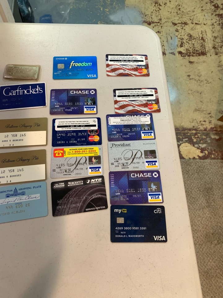 Mixed Lot Expired Vtg Credit Cards Charga-Plate Courtesy Card Case Lot ...
