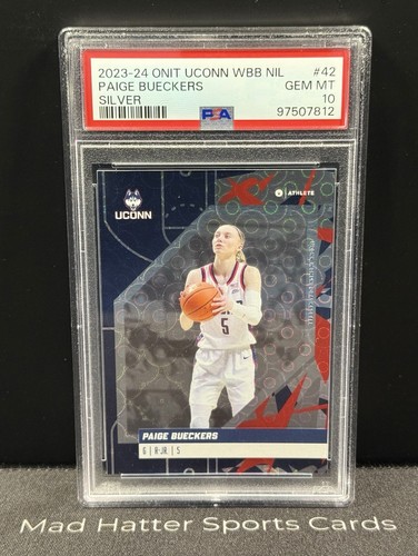2023-24 Paige Bueckers ONIT UCONN WBB NIL #42 Silver PSA 10 Wings #1 ...