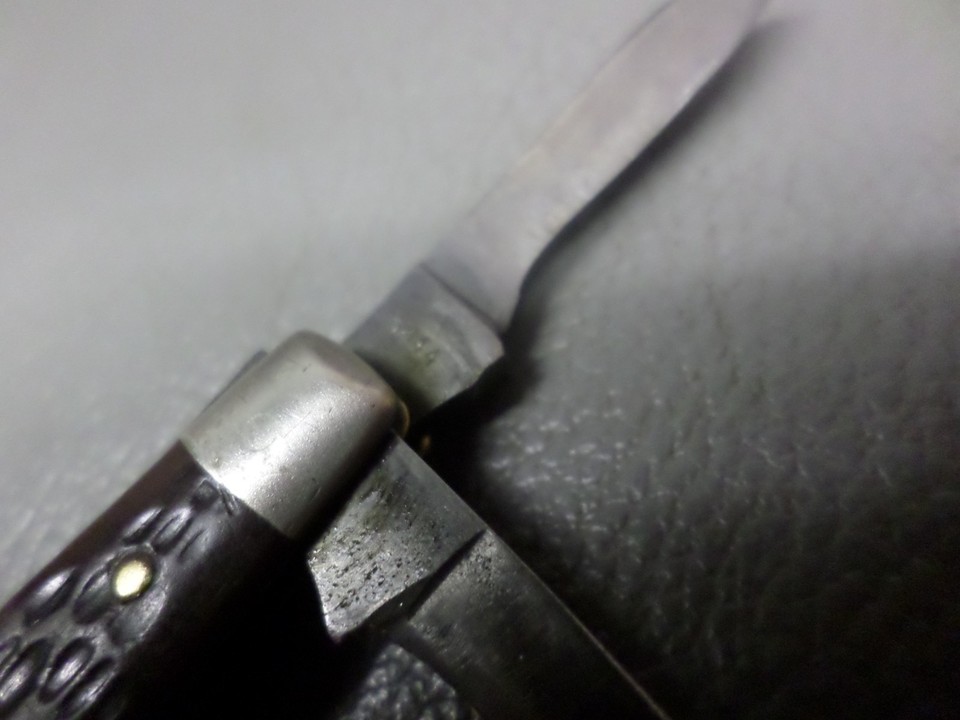 VINTAGE CASE XX U.S.A. 4 DOT NO. 6244 POCKET KNIFE - 2 BLADE - AS FOUND ...