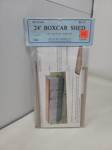 Mount Blue Model Co On2 / On30 24' Boxcar Shed Kit #1004 | eBay