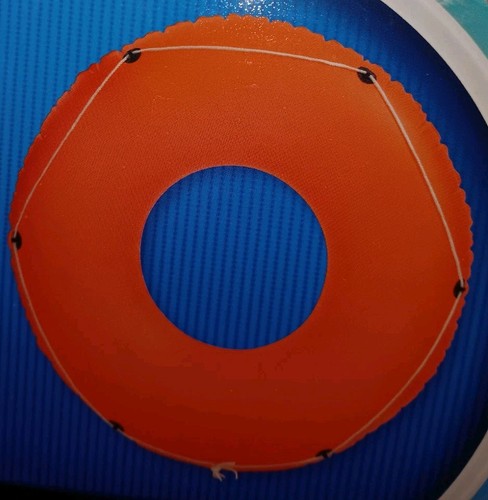 Summer Blast Swim Tube H20 Go! Orange 42" × 42" × 11" Pool Float Ages ...