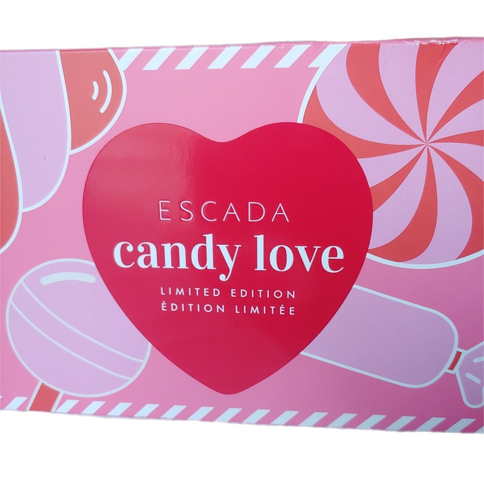 Escada Candy Love Limted Edition 3.3oz Perfume Spray + Clutch Bag Boxed ...