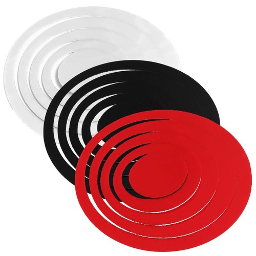 Wall Art TV Background Home Decor 3D Circles Wall Stickers Mural Round ...