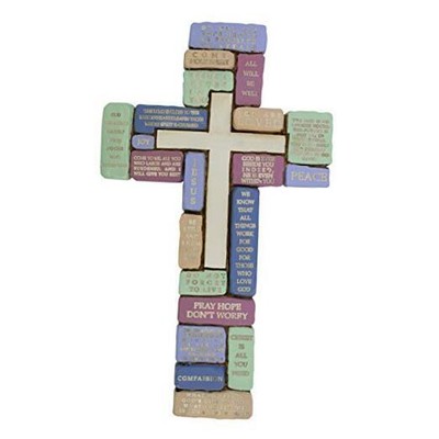 Inspirational Resin Wall Cross | Encouraging and Comforting Words and ...