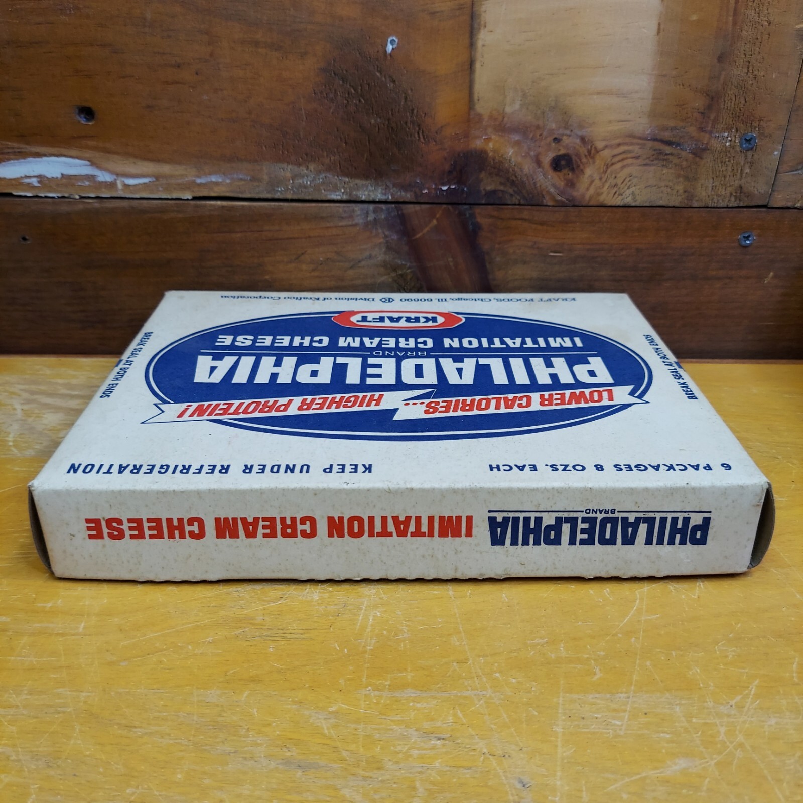 RARE 1975 PHILADELPHIA CREAM CHEESE box Kraft VINTAGE FOOD PACKAGING ...