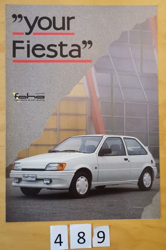 FOHA FORD FIESTA Tuning Prospectus 4 pages 1989 D/GB Autriche | eBay