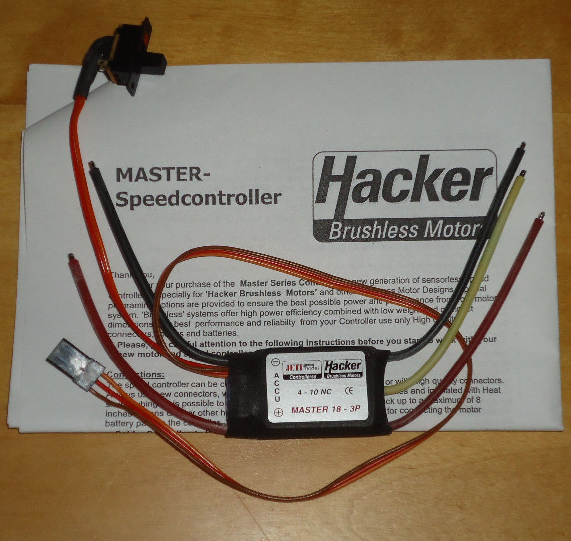 Hacker Brushless Motors 18-3P Master Speed Controller | eBay