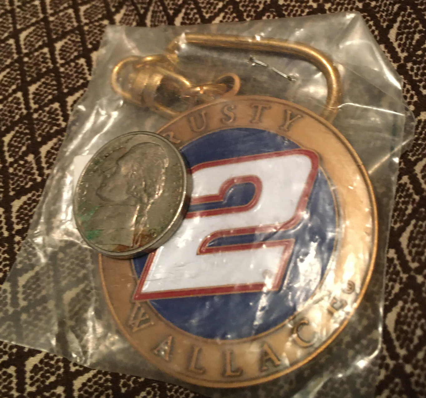 Rusty Wallace 3D Double Sided Metal Keychain | eBay