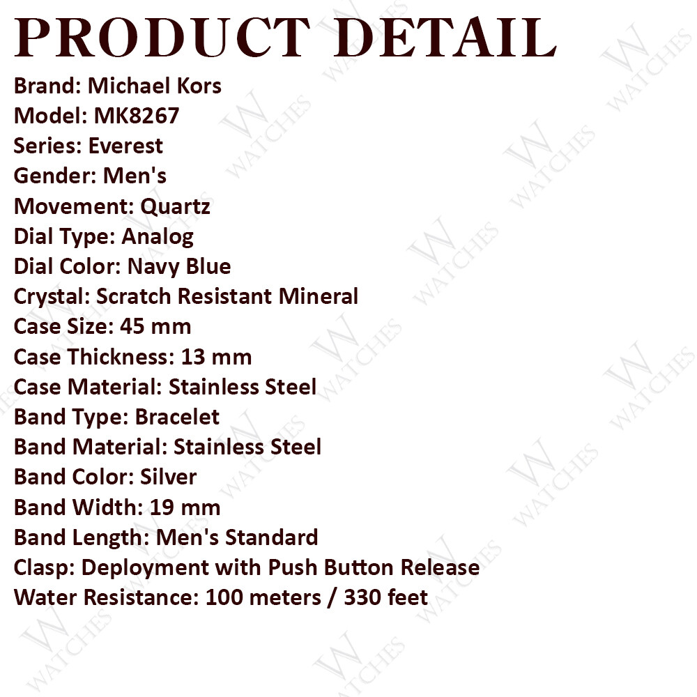 New Michael Kors MK8267 Everest Gold Tone Stainless Steel Bracelet Men ...